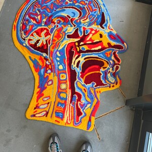 READY to SHIP Rug Tufted Custom Head - Etsy