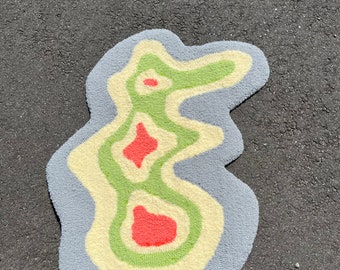 Handmade Tufted Custom Flower Rug. Any Color - Etsy