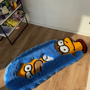 Fluffy Tufted Custom 3d Rug Simpson Carpet - Etsy