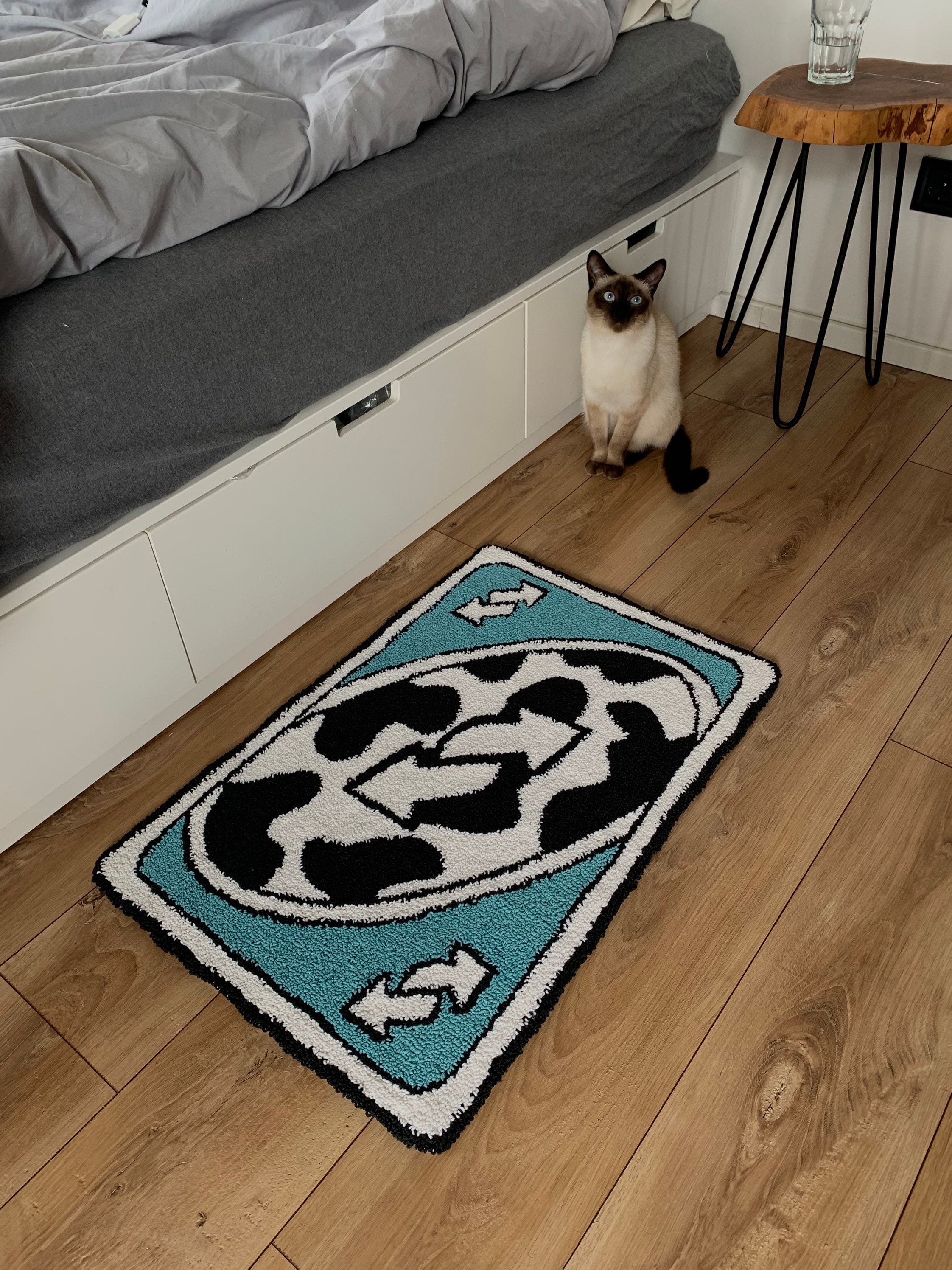 Custom Rug UNO Card Tufted Handmade. Any Color Available - Etsy