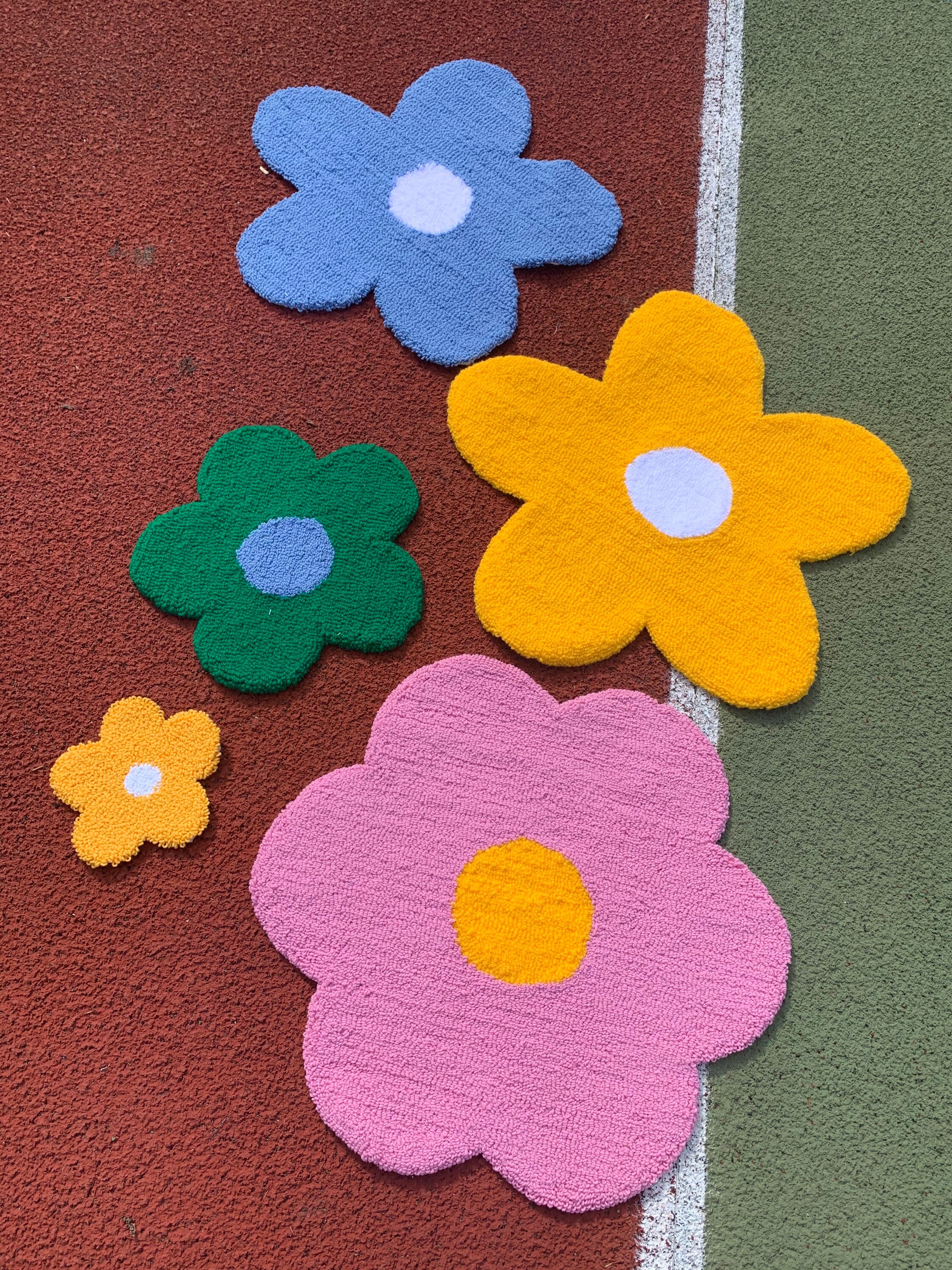Handmade Tufted Custom Flower Rug. Any Color - Etsy Australia