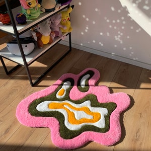 Tufted Abstract Rug Tufting Carpet Handmade Custom - Etsy