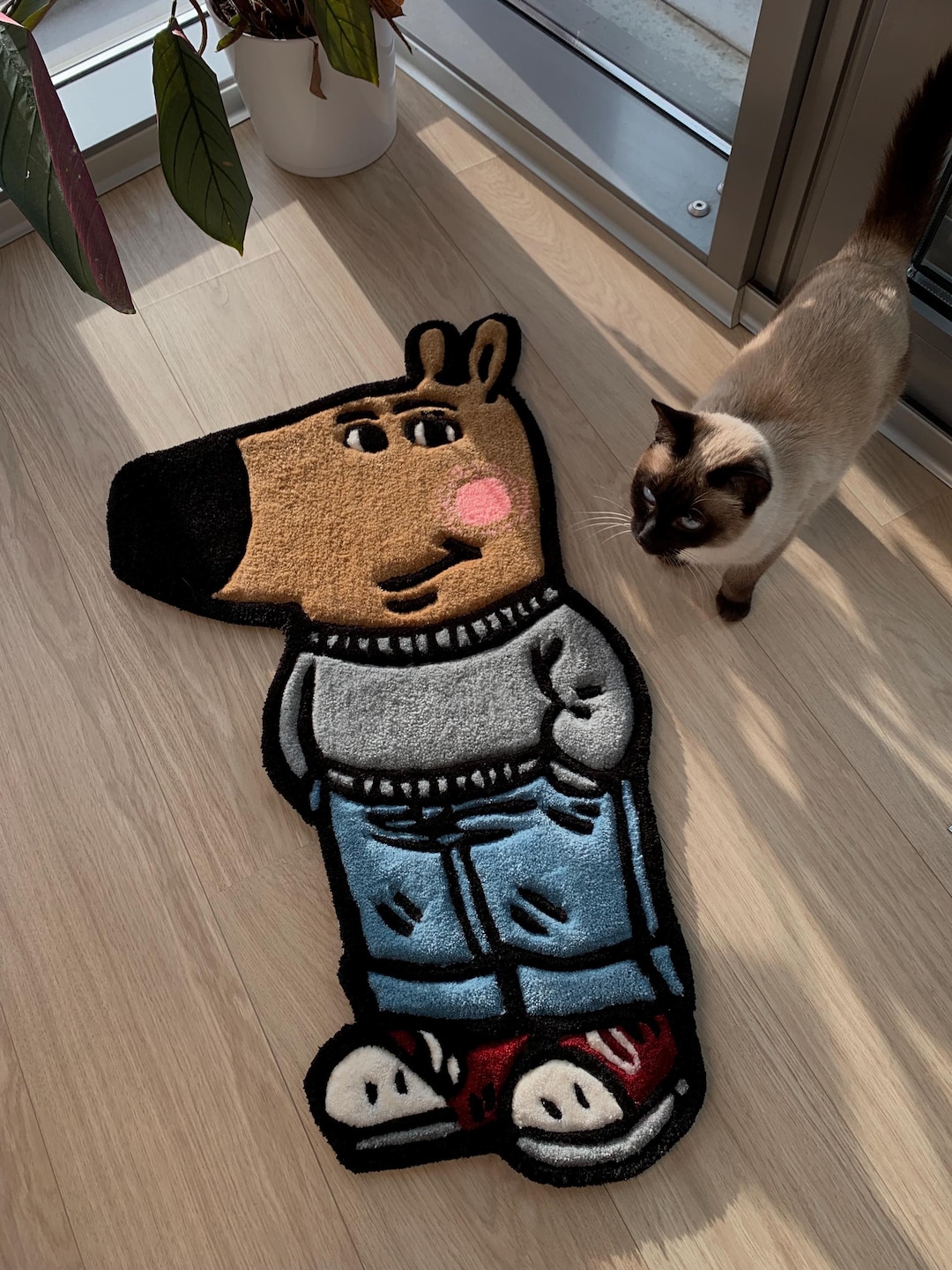 I Am Just a Chill Guy Rug, Tufted Rug, Handmade Carpet, Wool Rug, Mem ...