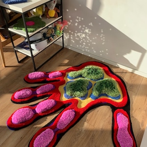 Thermal Hand Rug Tufted Custom 3d Carpet - Etsy