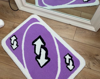 Custom Rug UNO Card Tufted Handmade. Any Color Available | Etsy