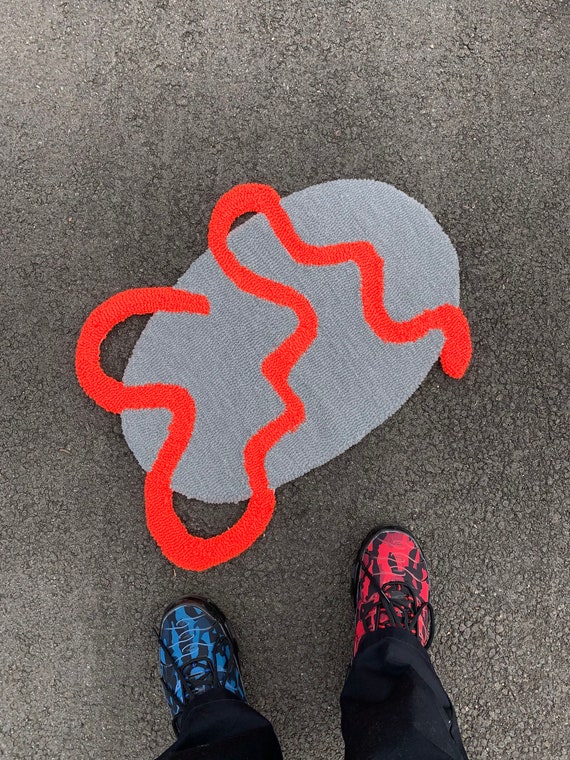 Abstract Tufted Rug Custom | Etsy