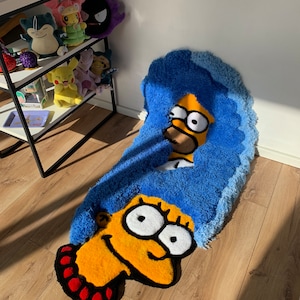 Fluffy Tufted Custom 3d Rug Simpson Carpet - Etsy