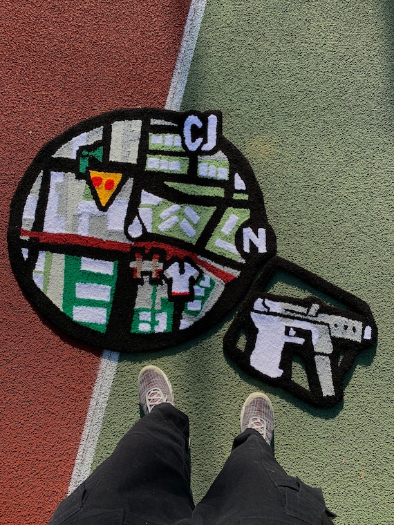 GTA Tufted Rug Custom Tufting Carpet Grand Theft Auto - Etsy