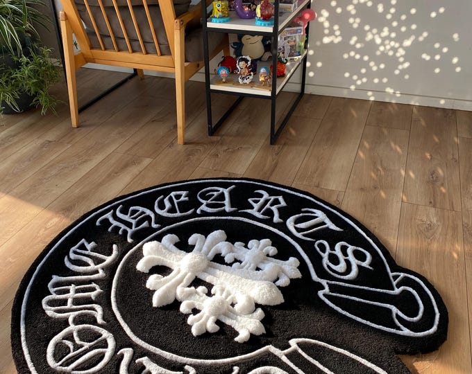 Chrome Hearts Rug | 100% Hand Tufted Rug | Custom Rug for Hypebeast ...