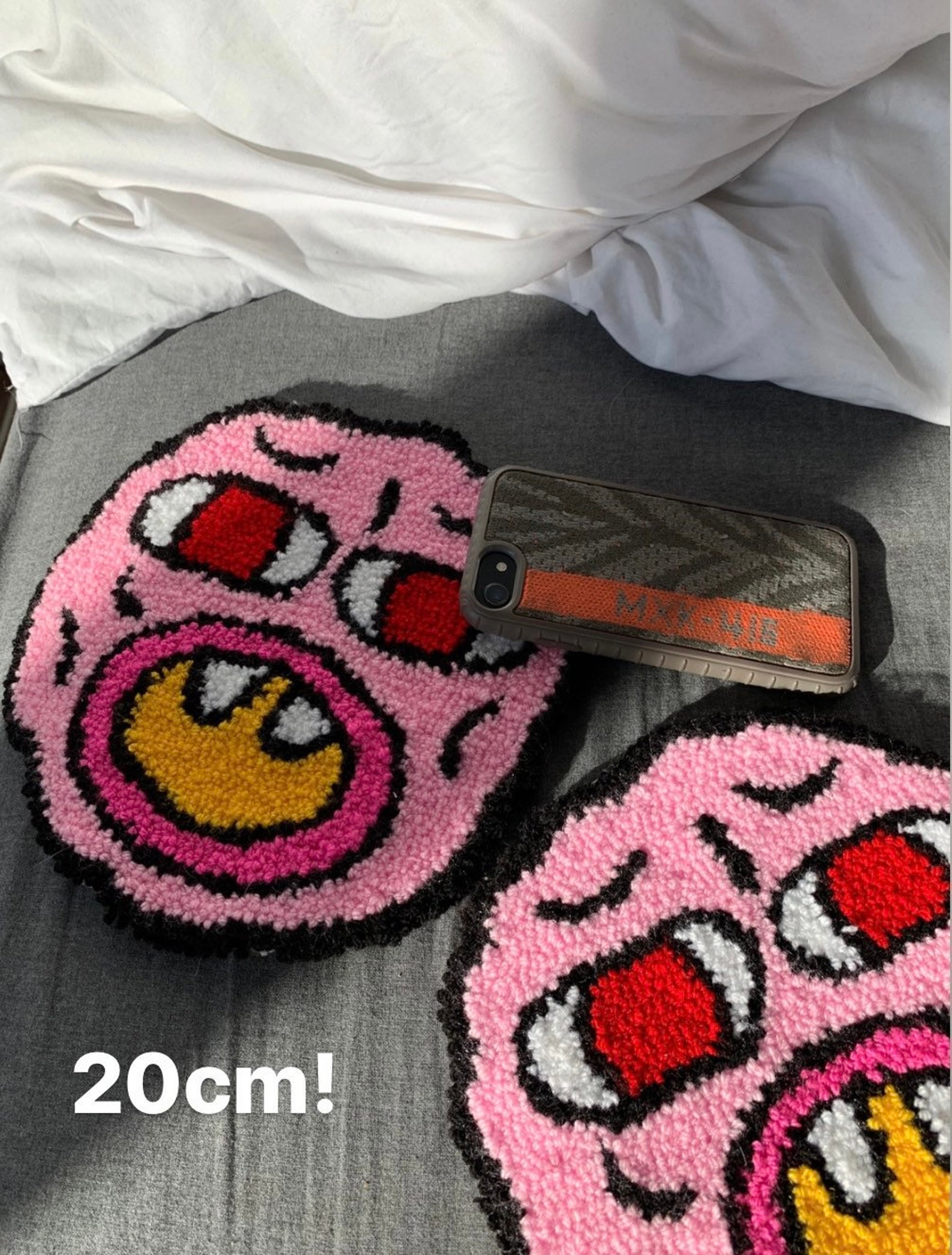 Tufted Rug Golf Cherry Bomb Custom Punch Needle - Etsy