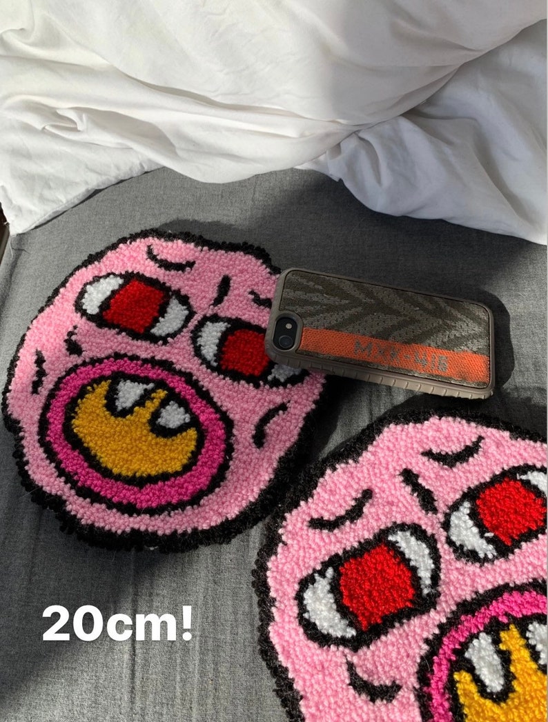 Tufted Rug Golf Cherry Bomb Custom Punch Needle - Etsy