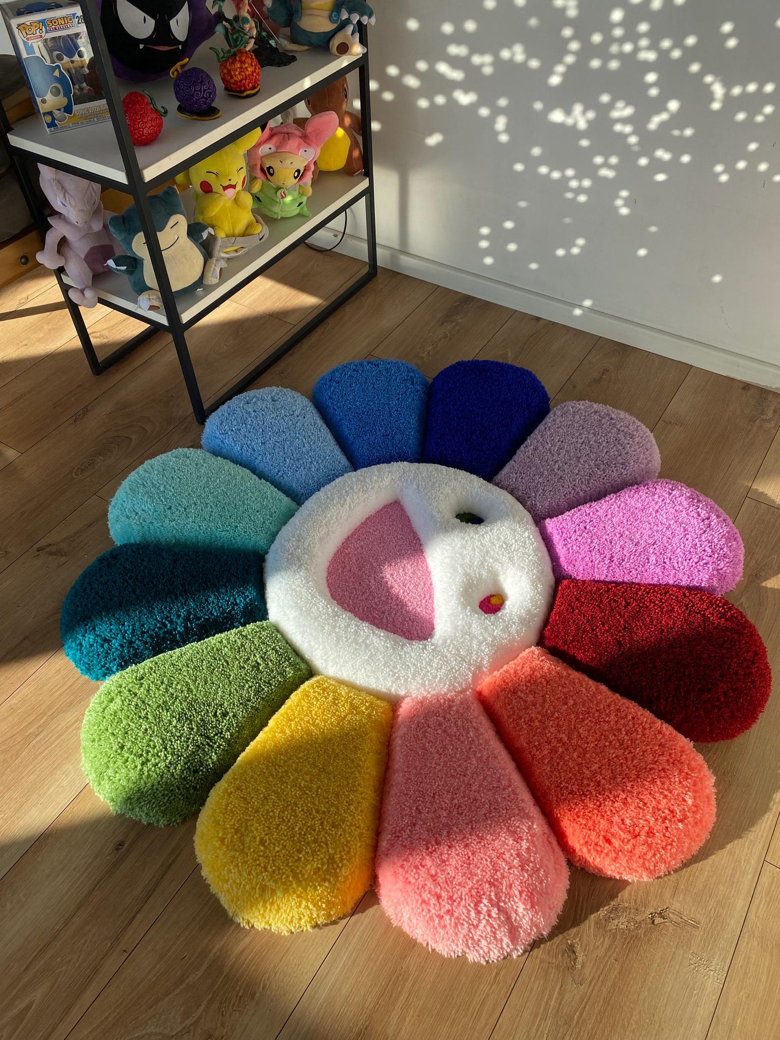 Fluffy Tufted Flower Rug - Etsy