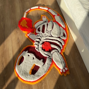 Rug Skeleton Custom 3D Carpet - Etsy