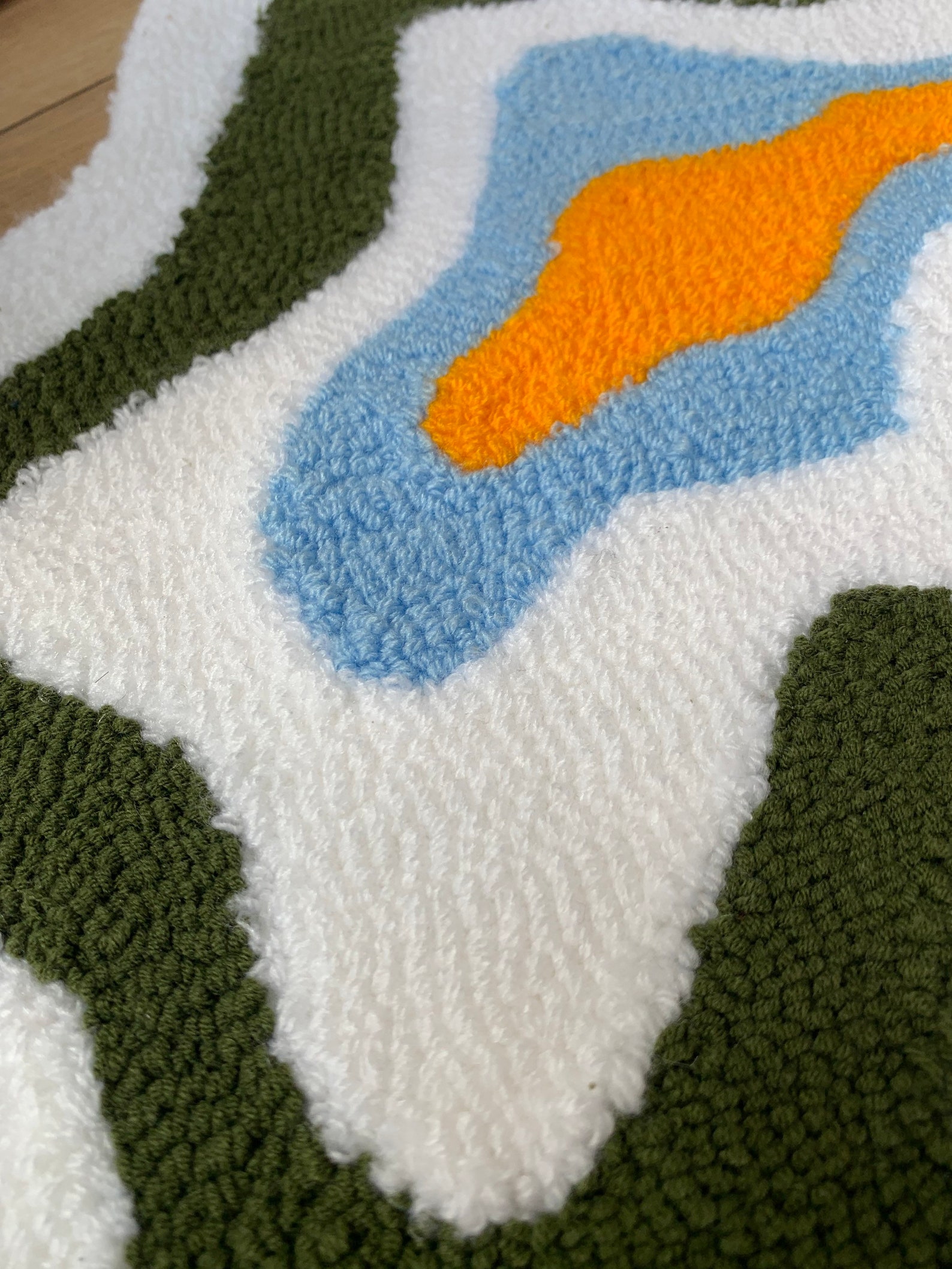 Custom Rug Tufting Abstract Handmade Lsd Smile Shape - Etsy