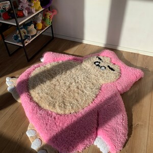 Snorlax Tufted Fluffy 3d Skeleton Rug Tufting Carpet - Etsy