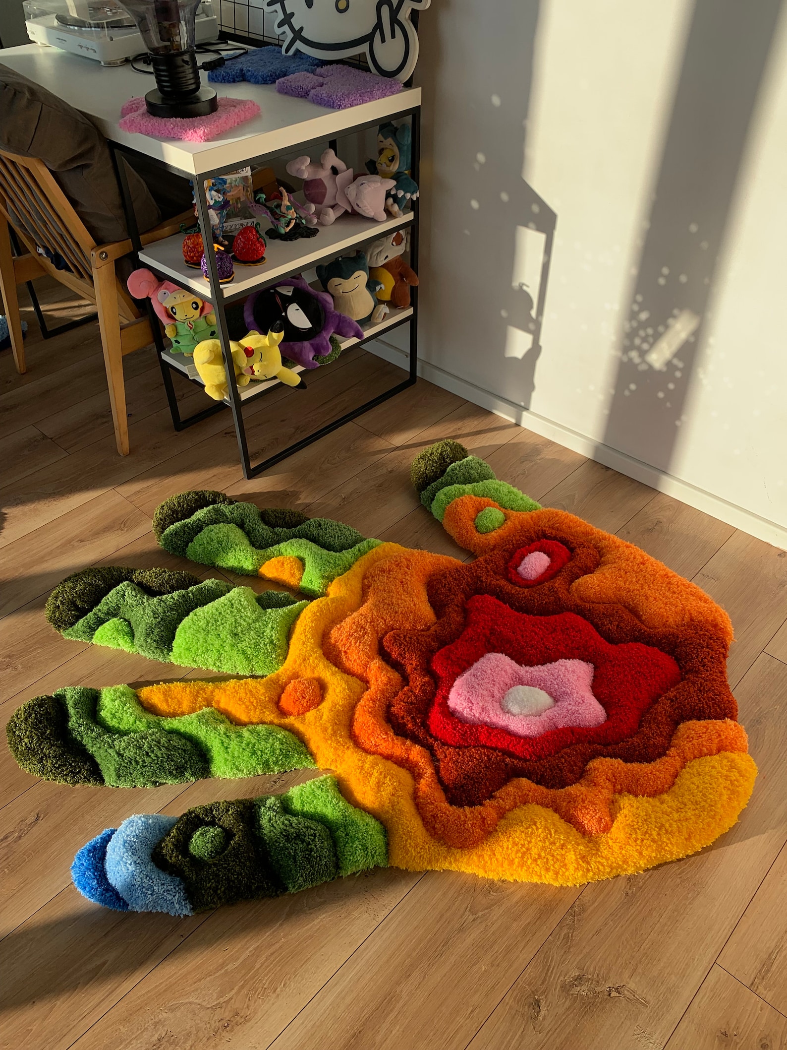 Thermal Hand Fluffy Rug Tufted Custom Carpet - Etsy