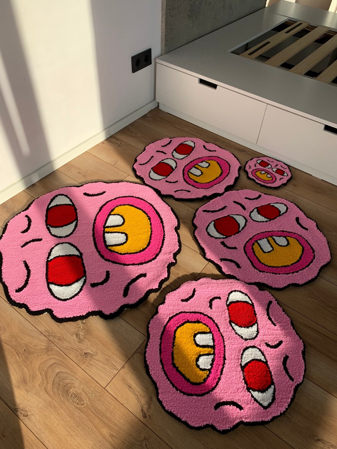 Tufted Rug Golf Cherry Bomb Custom Punch Needle - Etsy