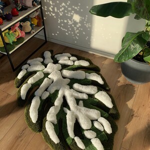 Monstera Leaf 3d Tufted Rug Carpet - Etsy