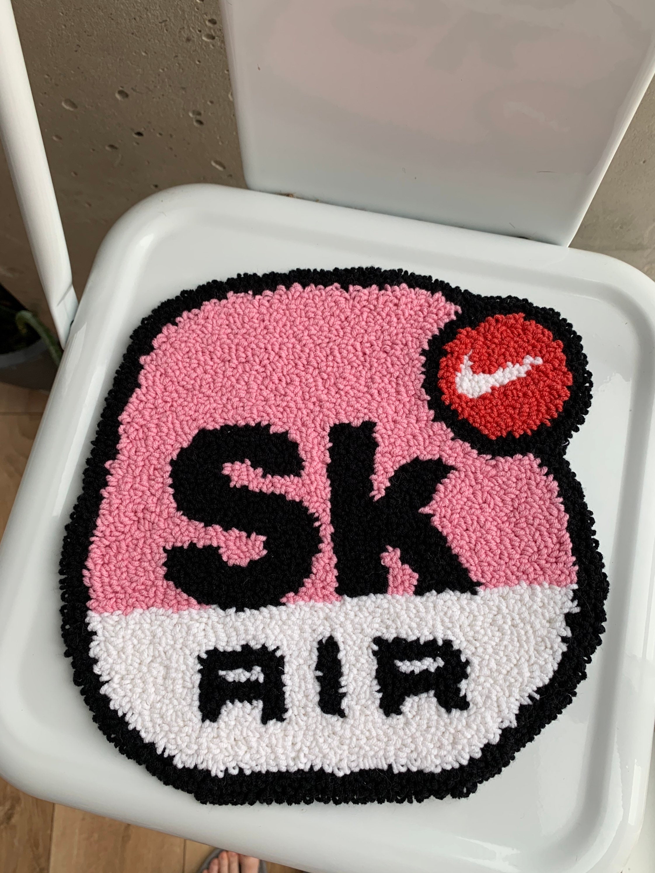 Tufted Handmade Rug Nike Tn Air Max Punch Needle Coaster. | Etsy