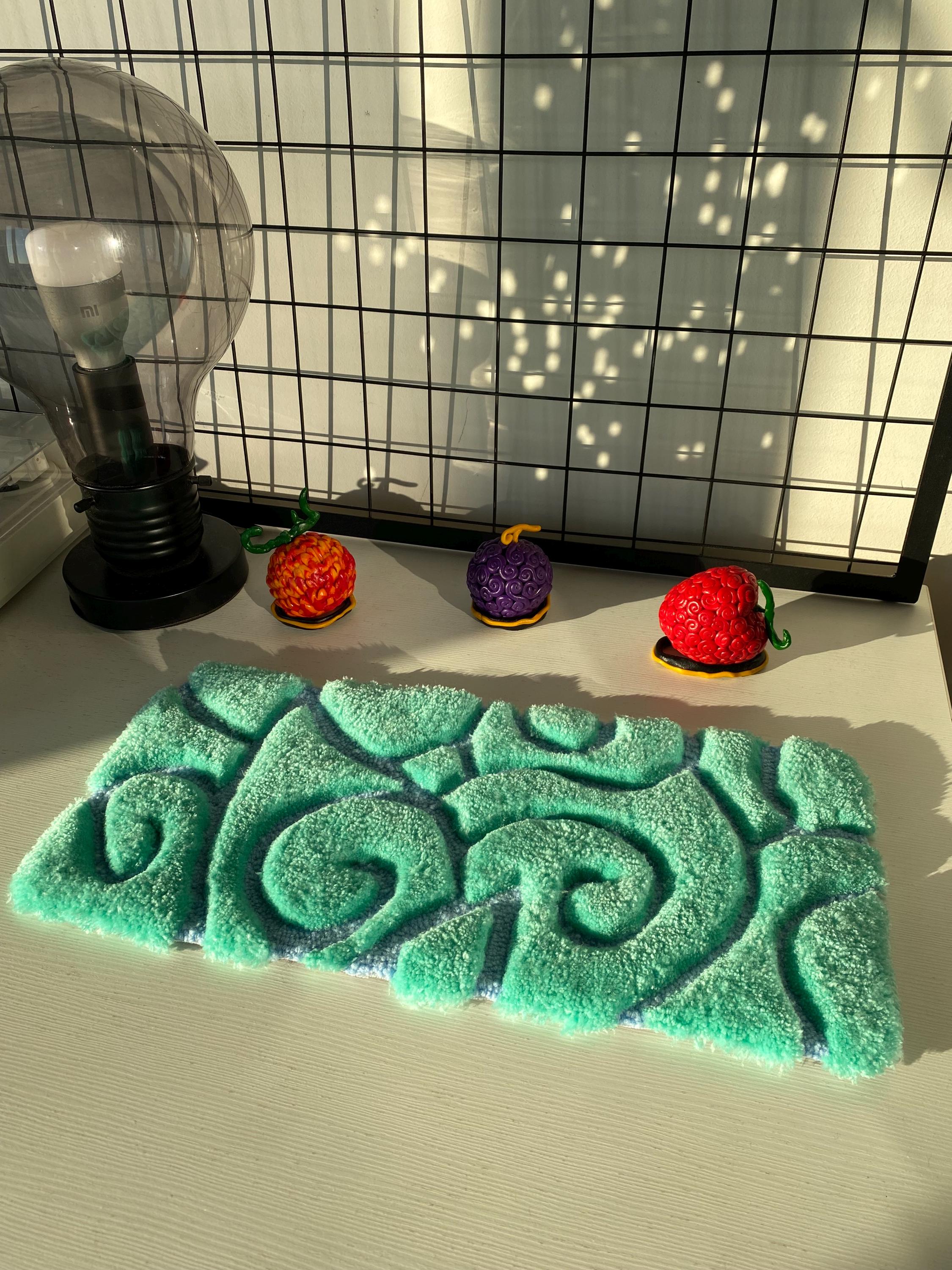 Tufted Rug Gomu Gomu Tufting Fluffy Coaster Anime Keyboard 3d Amine ...