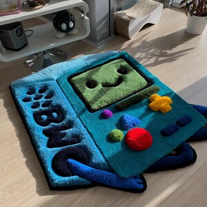 BMO Tufted 3d Custom Rug Fluffy Carpet Adventure Time - Etsy