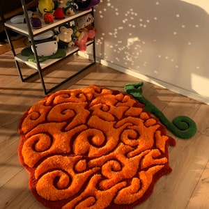 Devil Fruit Rug Tufted 3d Custom Fluffy Rugs Tufting Carpet - Etsy