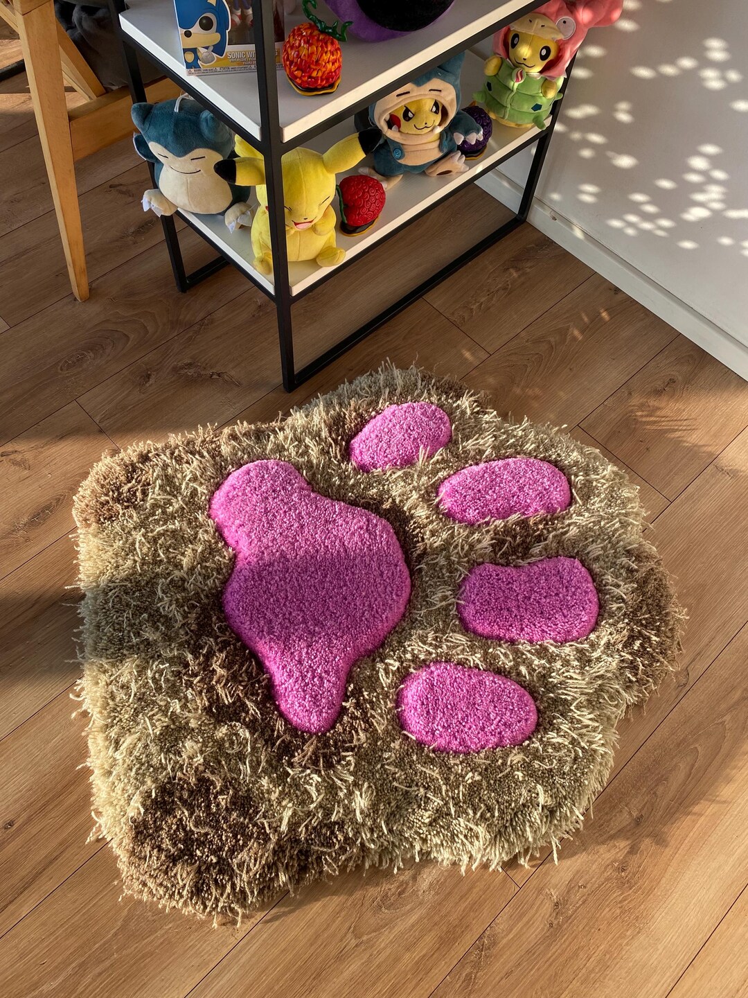 Cat Paw Fluffy Tufted Custom Rug 3d - Etsy