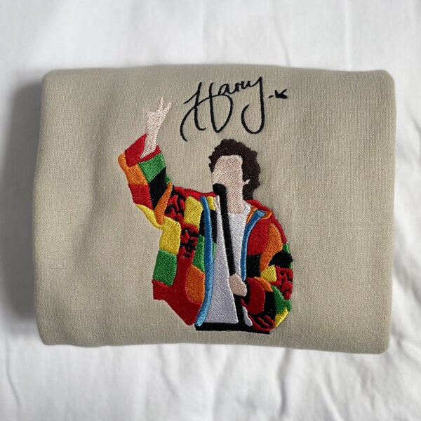 Harry Styles Sweatshirt Embroidery - Etsy