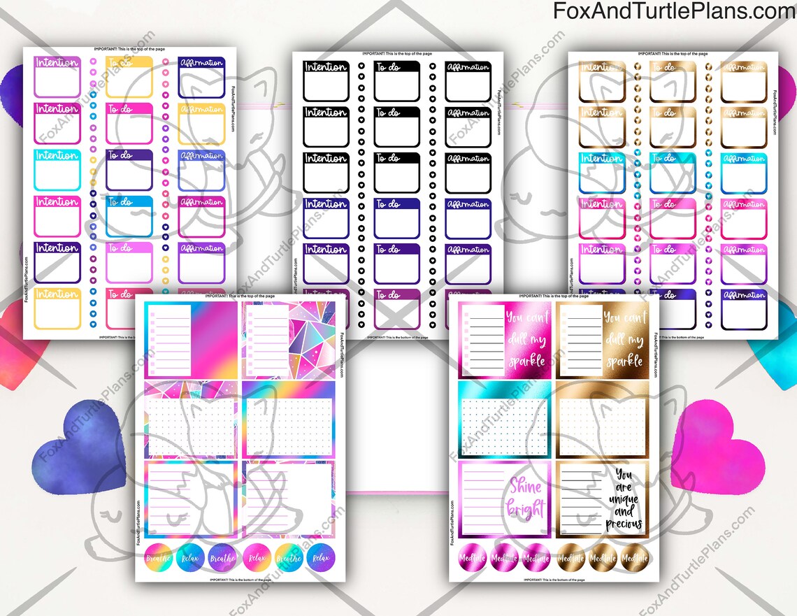 Printable Happy Planner Stickers Classic Sticker Book - Etsy
