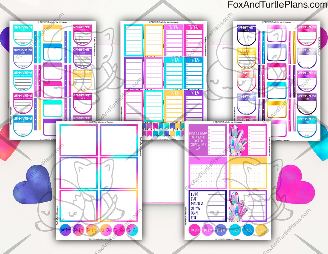 Printable Happy Planner Stickers Classic Sticker Book - Etsy