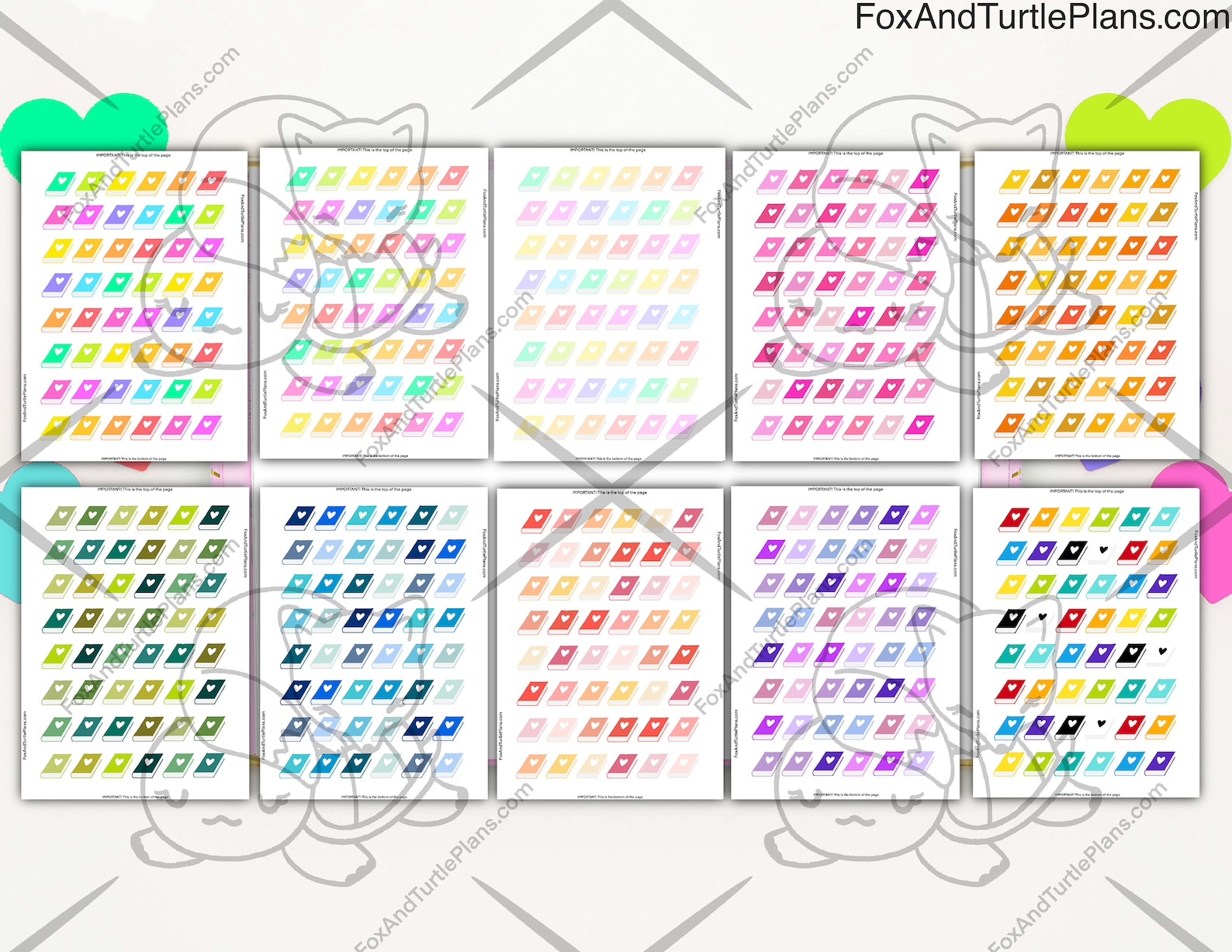 Printable Happy Planner Stickers Icons Books Cut Files - Etsy