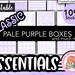 Printable Happy Planner Stickers Classic Planner Essentials Pale Purple ...