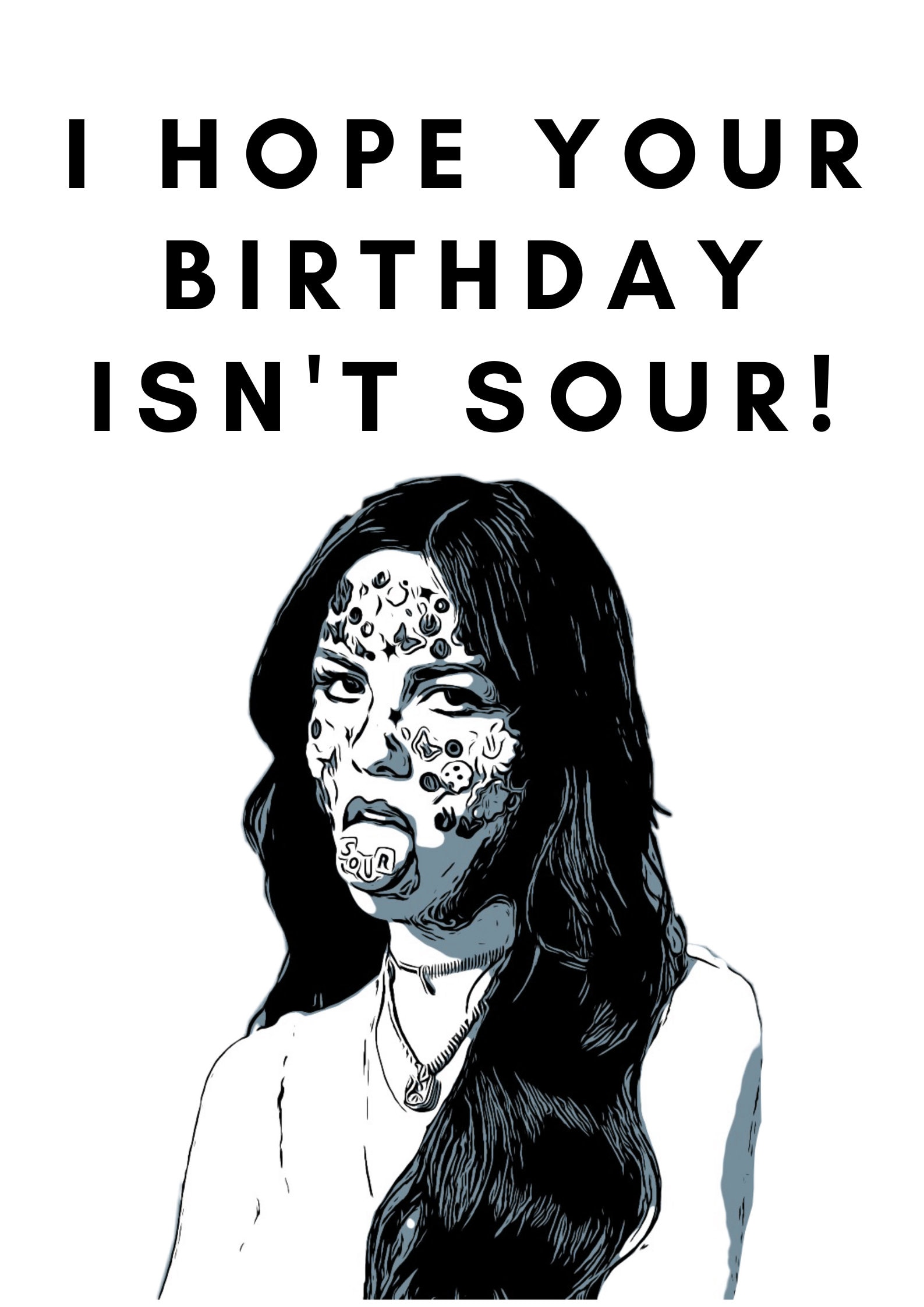 Olivia Rodrigo I Hope Your Birthday Isn't Sour Happy | Etsy UK