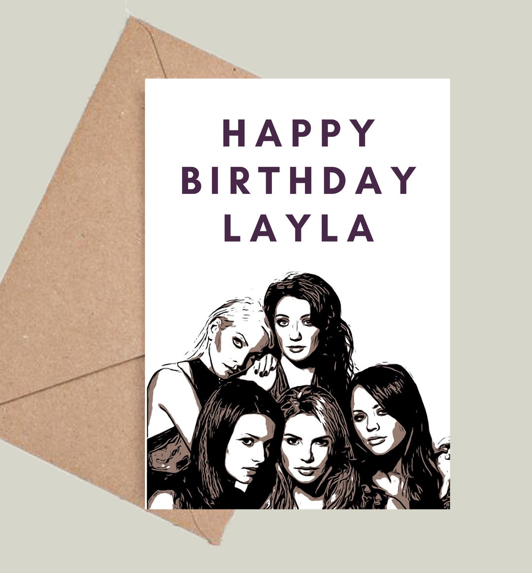 Personalised Girls Aloud Birthday Card, Happy Birthday Cheryl, Nadine ...