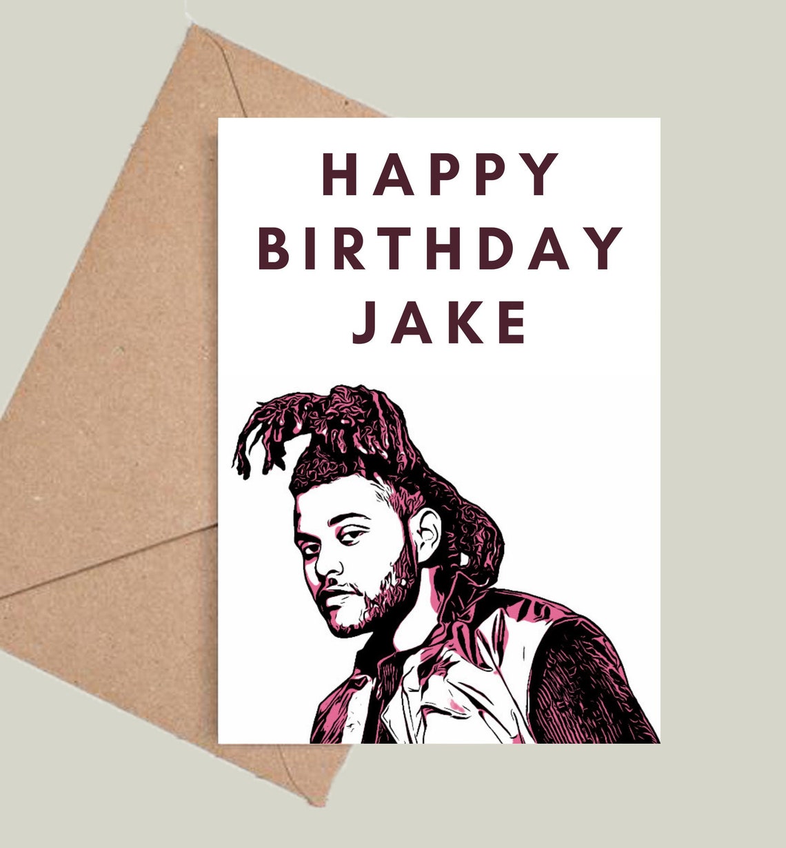 Personalised the Weeknd Birthday Card Multiple Colours | Etsy UK