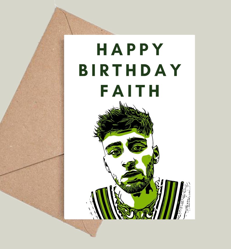 Personalised Zayn Malik Birthday Card! One Direction, Gigi Hadid ...