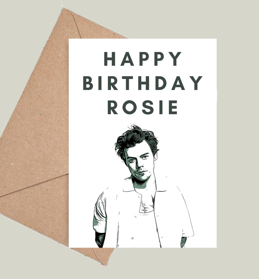 Personalised Harry Styles Birthday Card! Love on Tour 2022 2023 ...