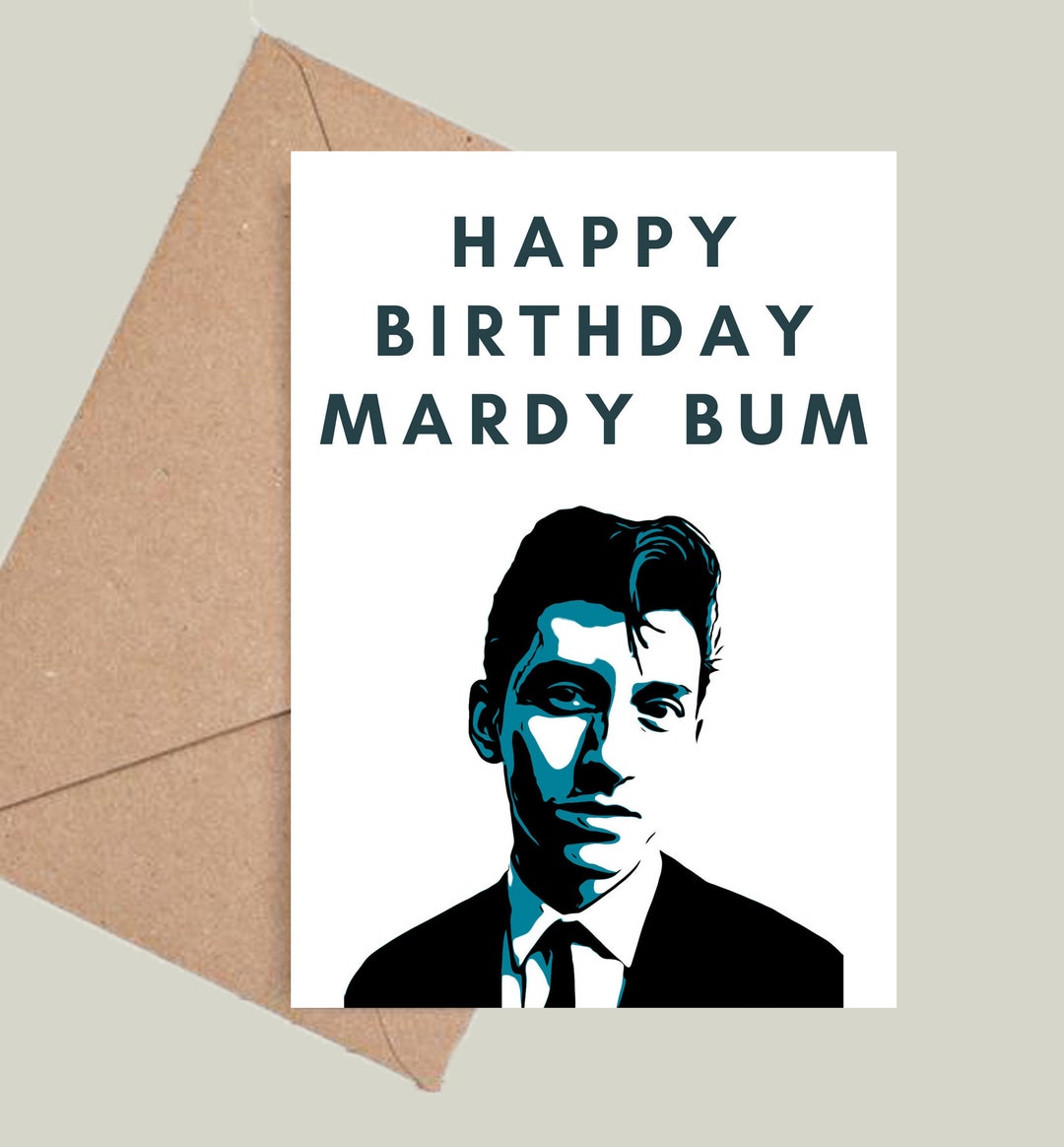 Arctic Monkeys Alex Turner Happy Birthday Mardy Bum Card! Multiple Colours Available! - Etsy UK
