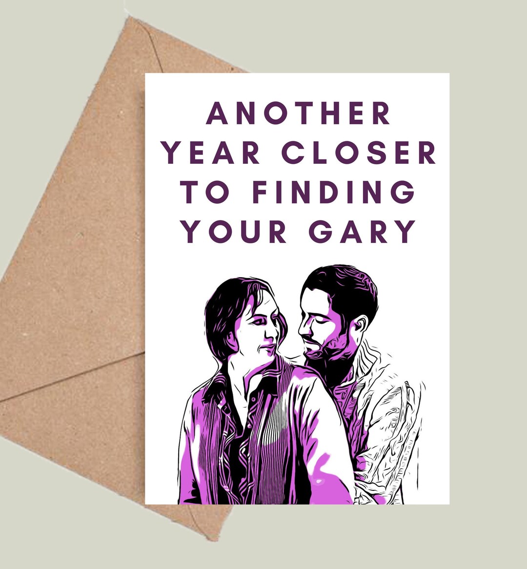Miranda Hart and Gary Birthday Card Another Year Closer to Finding Your ...