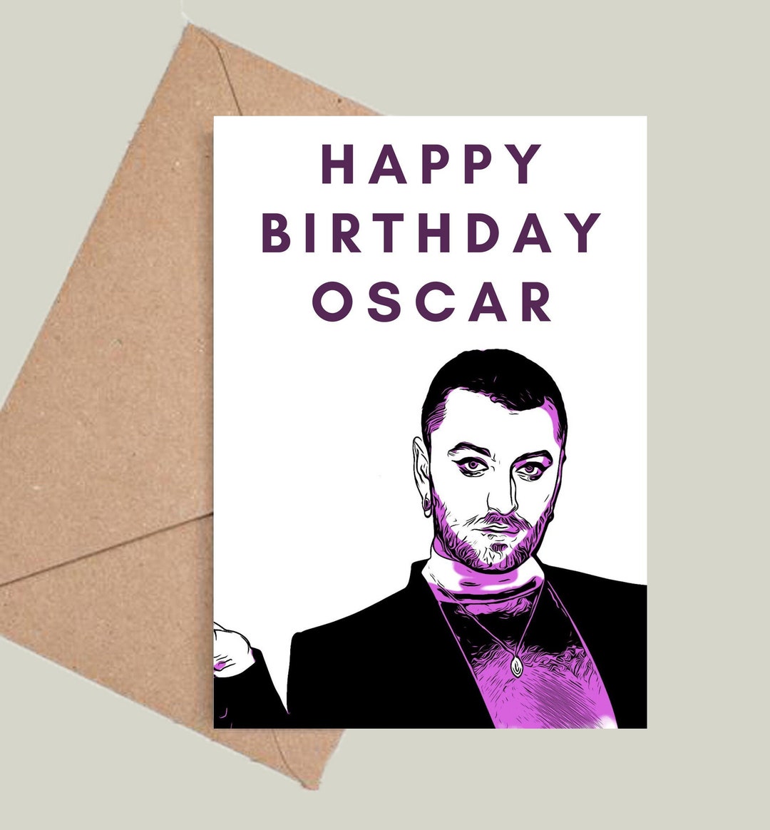 Personalised Sam Smith Birthday Card! in the Lonely Hour, the Thrill of ...