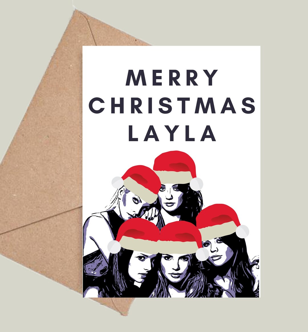 Personalised Girls Aloud Christmas Card, Merry Christmas! Cheryl ...