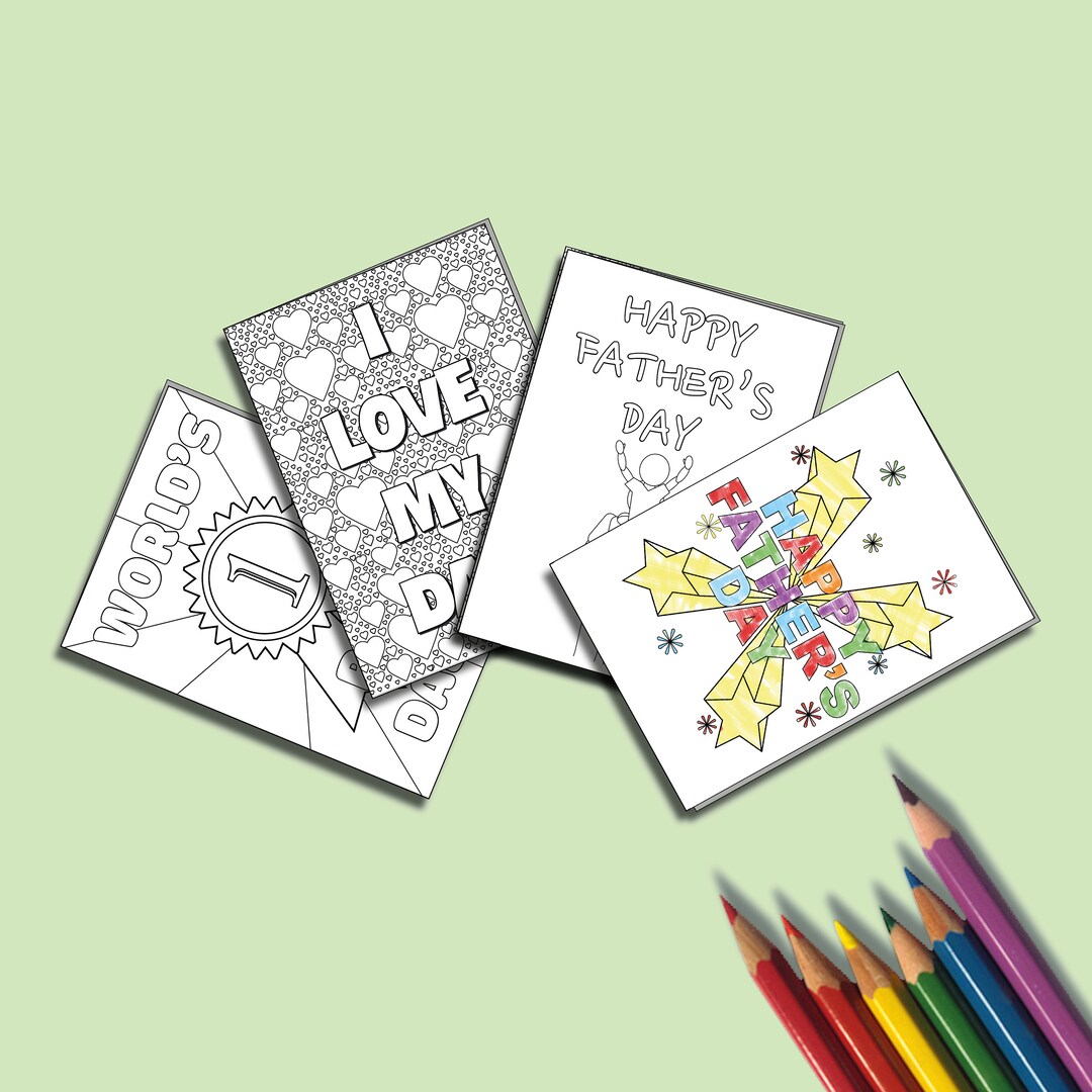 Kids Printable Father's Day Card | Kids Printable Activity Sheets ...