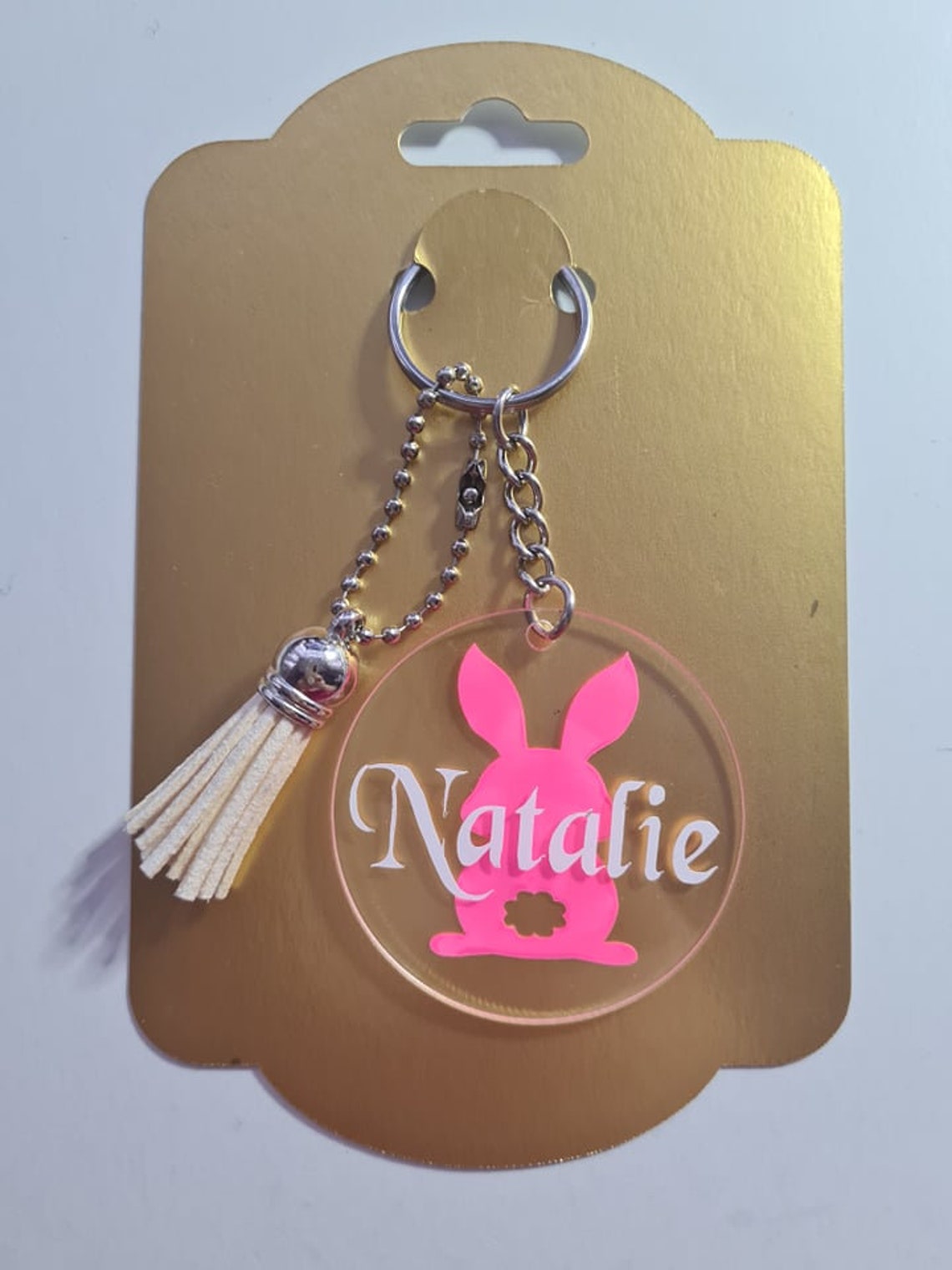 Personalised Easter Bunny Keyrings Easter Gifts - Etsy UK