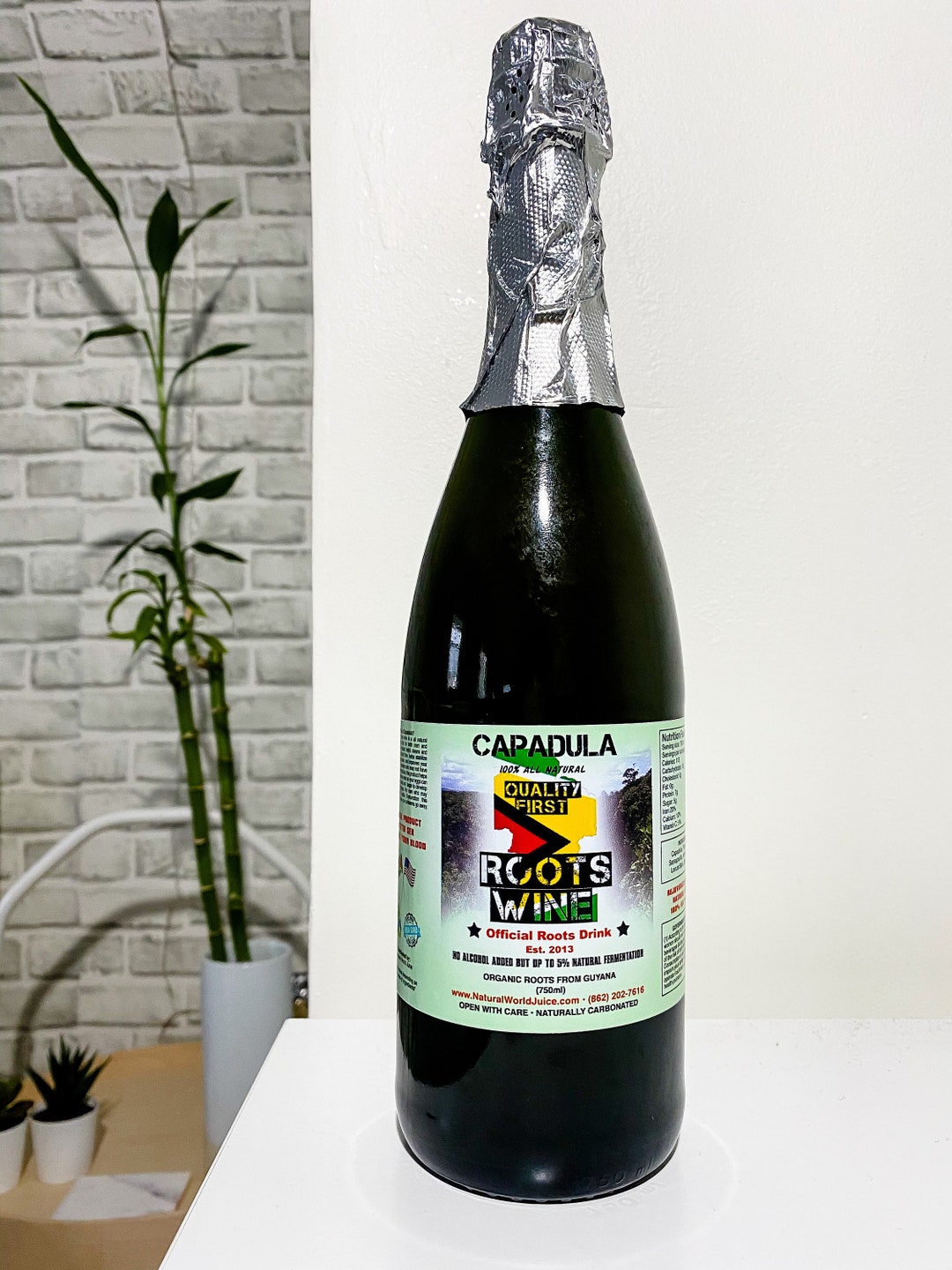 Capadula Roots Wine ( 750 ML Aged 1 Year + ) Non-alcoholic Wine, Good ...