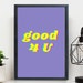 Good 4 U Print | Olivia Rodrigo Inspired Wall Art - Etsy UK
