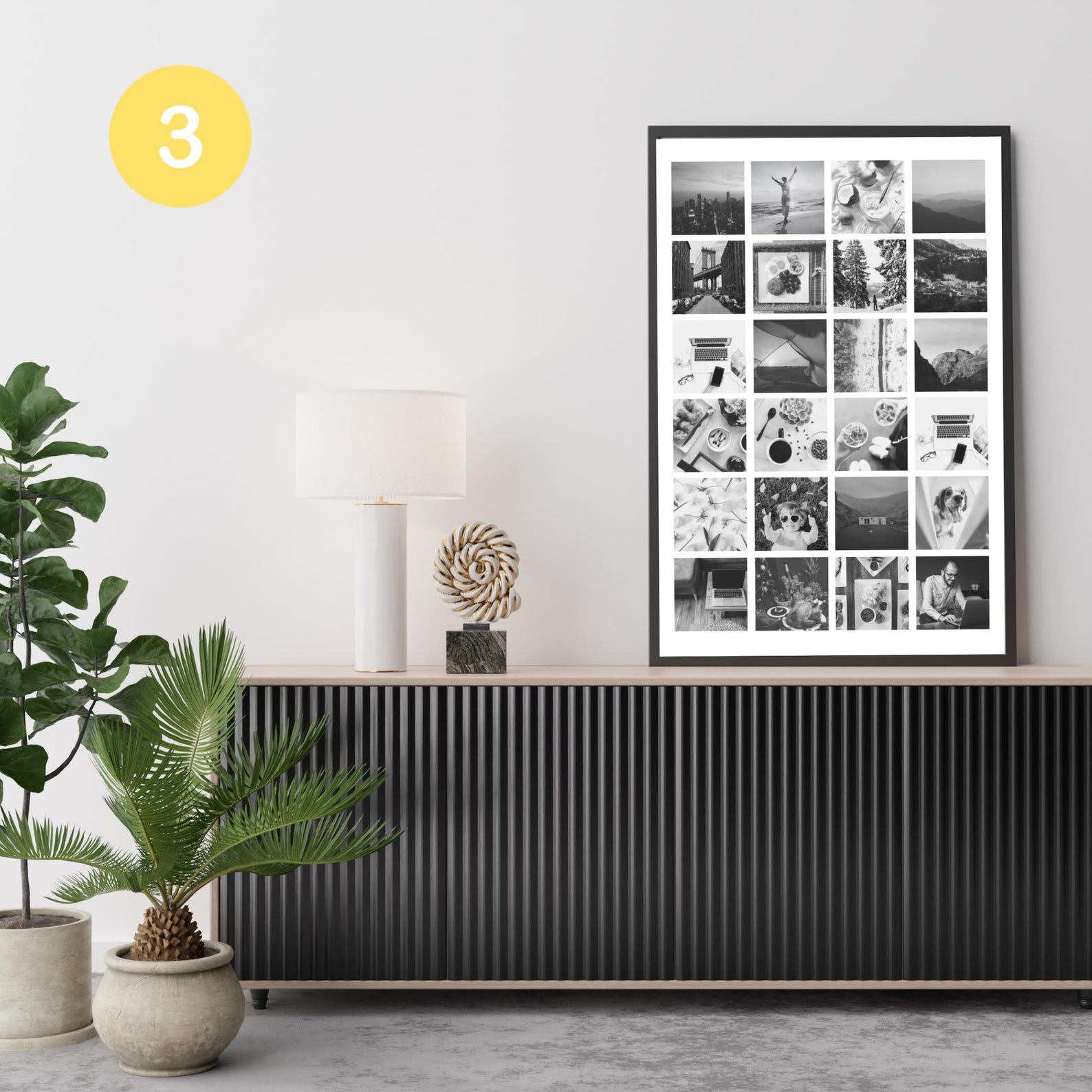 Framed Photo Collage | A3 or A4 | Personalised Photo Frame ...