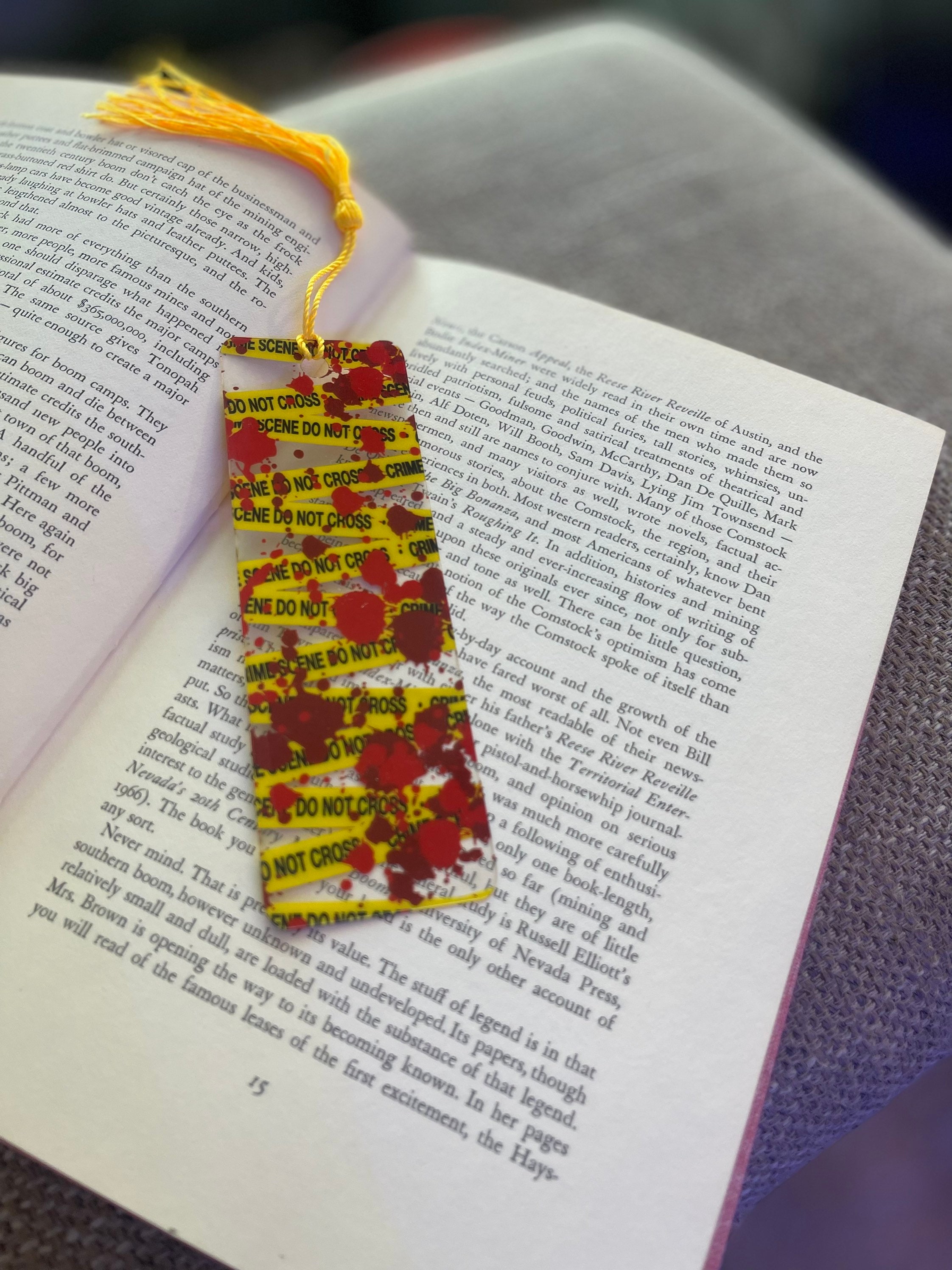 Laser Cut Book Mark, Books, Reading, True Crime Bookmark, Flexcut ...