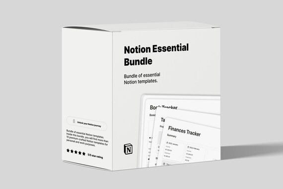 Notion Essential Bundle Notion Template Notion Dashboard | Etsy