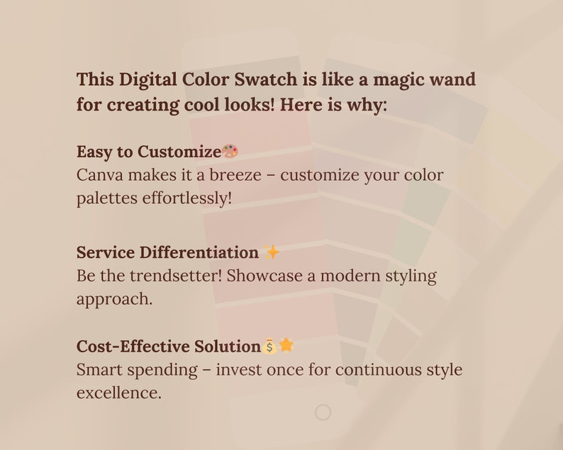 Editable Digital Color Palette F Color Fan Color Swatch Fan Seasonal ...