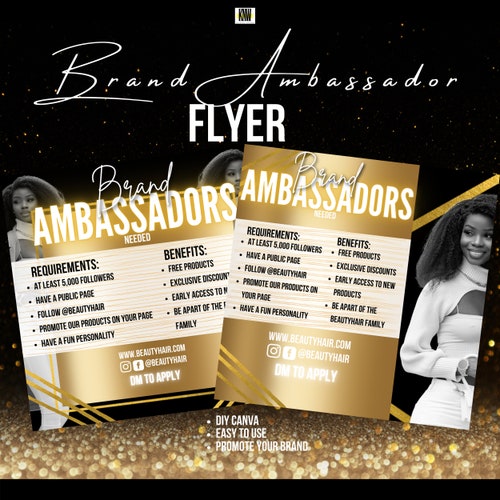 DIY Brand Ambassador Flyer VIP Flyer Social Media Template - Etsy